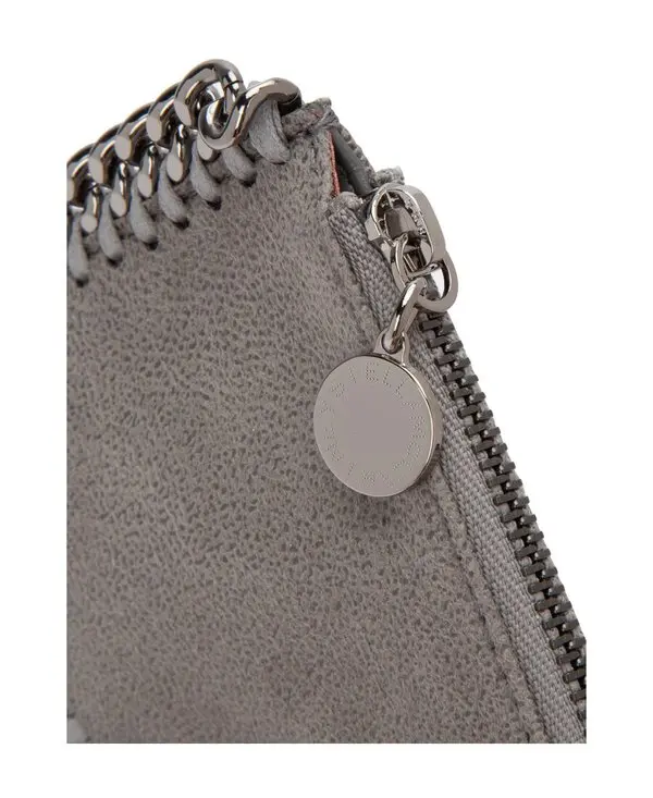 Stella McCartney Falabella Zipped Chained Card Holder - Gray