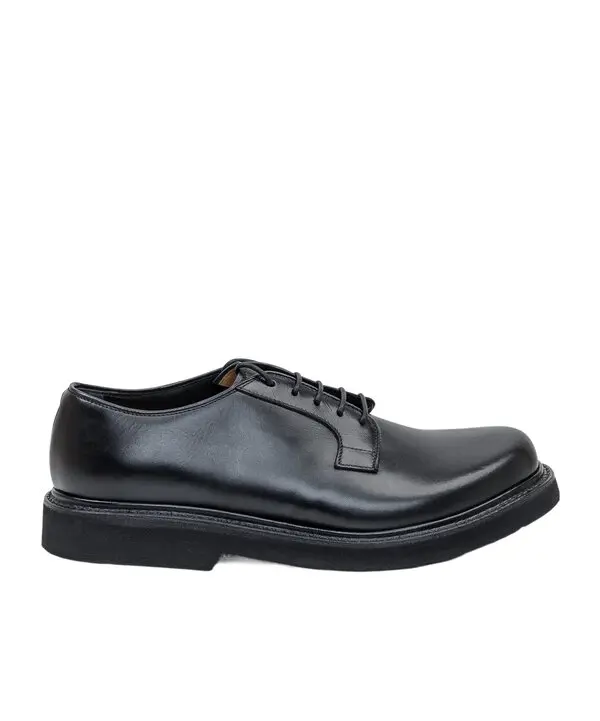 Premiata Round Toe Lace-up Flat Shoes