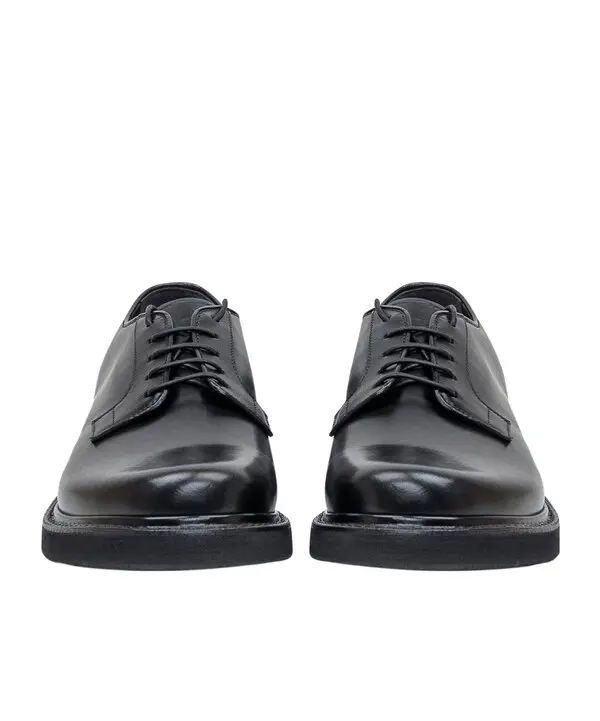 Premiata Round Toe Lace-up Flat Shoes