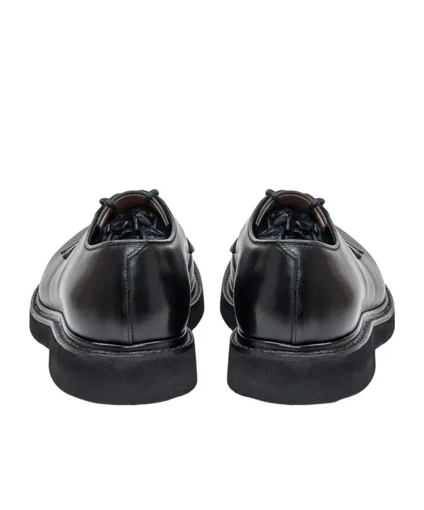 Premiata Round Toe Lace-up Flat Shoes