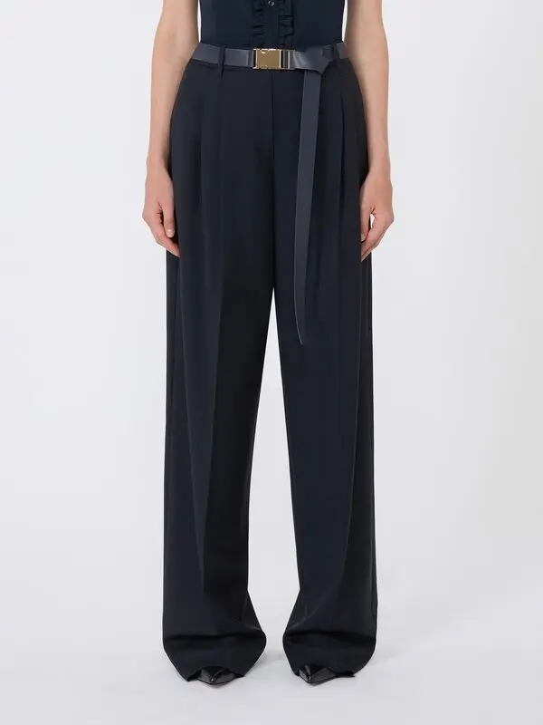 Max Mara Bergamo Belted Pleated Trousers