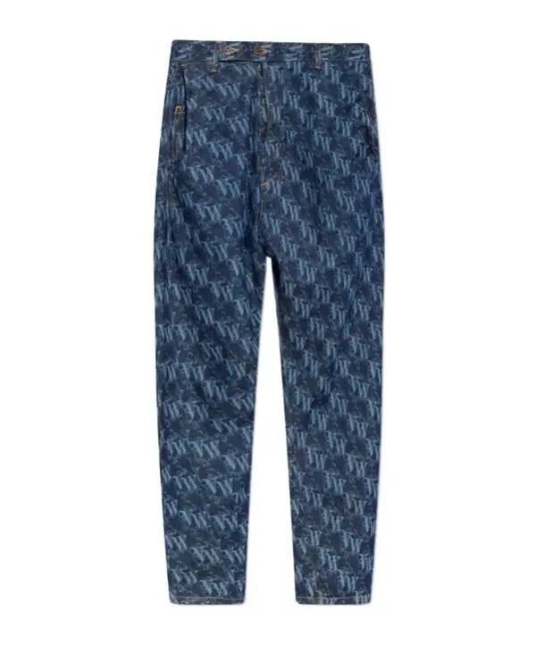 VIVIENNE WESTWOOD Monogram Tapered Jeans - Navy Blue