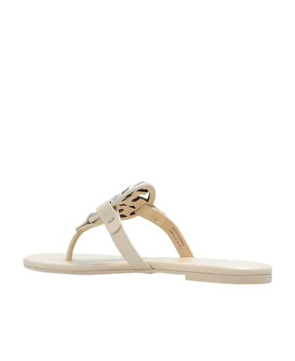 Tory Burch Miller Logo-plaque Thong Sandals - Nude