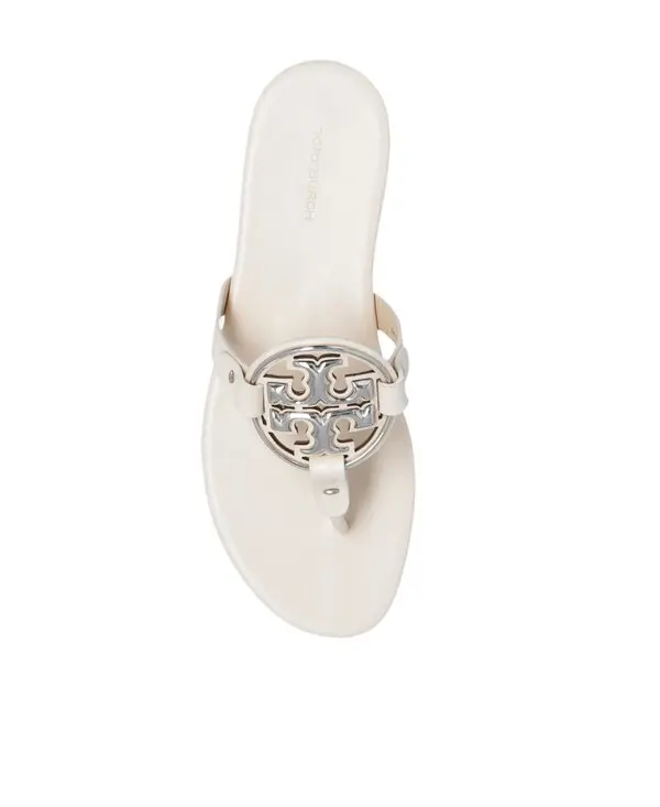 Tory Burch Miller Logo-plaque Thong Sandals - Nude