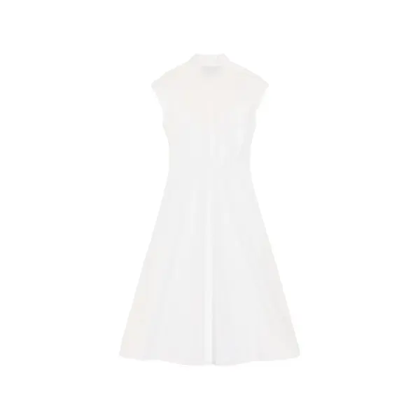Valentino Garavani Embroidered Pleated Dress