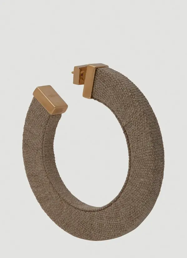 Jacquemus Large Fabric Hoop Earrings