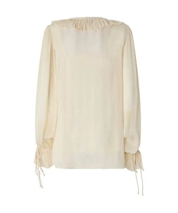 Pinko Biddy Ruffled Long Sleeved Blouse