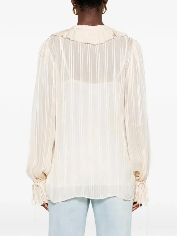 Pinko Biddy Ruffled Long Sleeved Blouse
