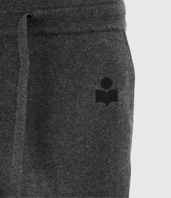 Isabel Marant Étoile Kira Mélange-effect Knitted Track Pants