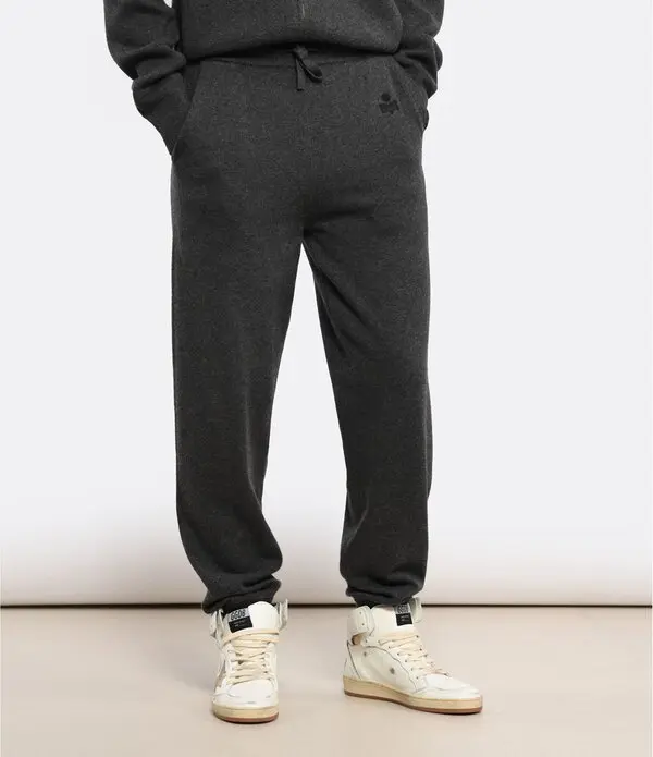 Isabel Marant Étoile Kira Mélange-effect Knitted Track Pants