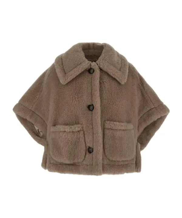 Max Mara Teddy Short-sleeve Cropped Jacket