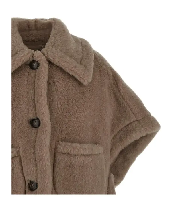 Max Mara Teddy Short-sleeve Cropped Jacket