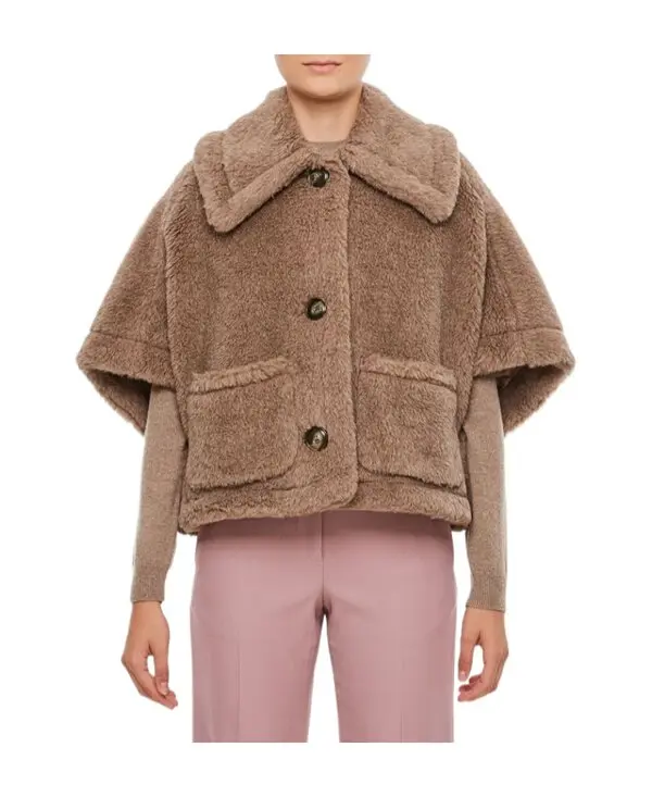 Max Mara Teddy Short-sleeve Cropped Jacket