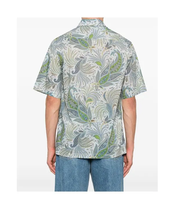 Etro Paisley Printed Short Sleeved Shirt