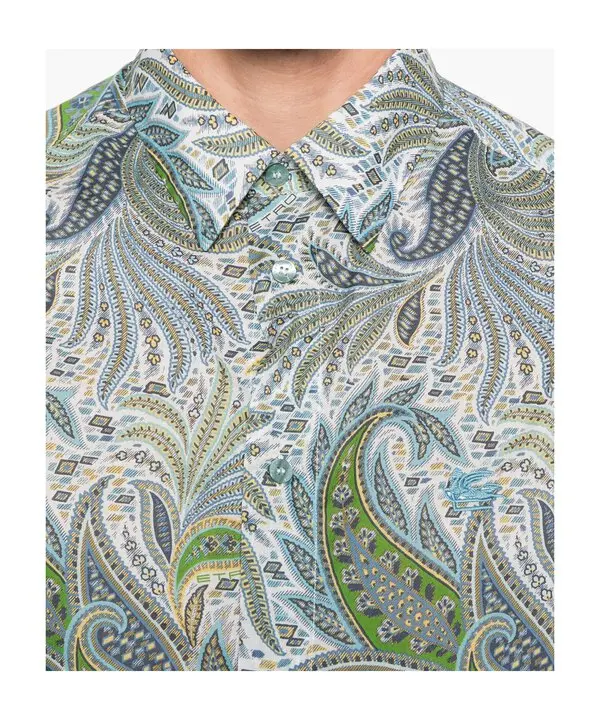 Etro Paisley Printed Short Sleeved Shirt