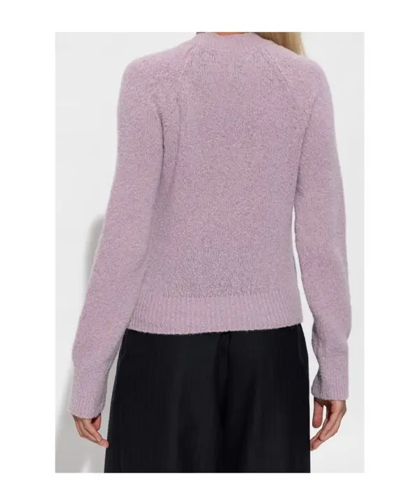 Dries Van Noten Long Sleeve Mock Neck Sweater