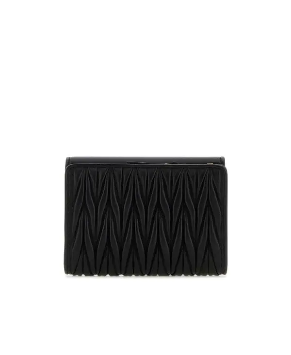 Miu Miu Logo-lettering Matelassé Wallet