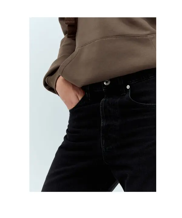 LANVIN Mid-rise Twisted Jeans - Black