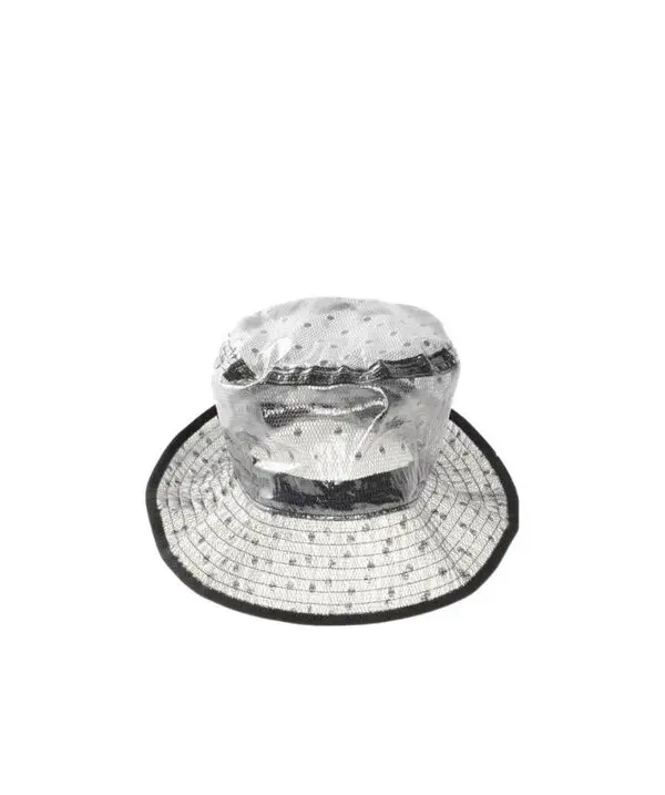 Red Valentino Polka Dot Printed Bucket Cap - White