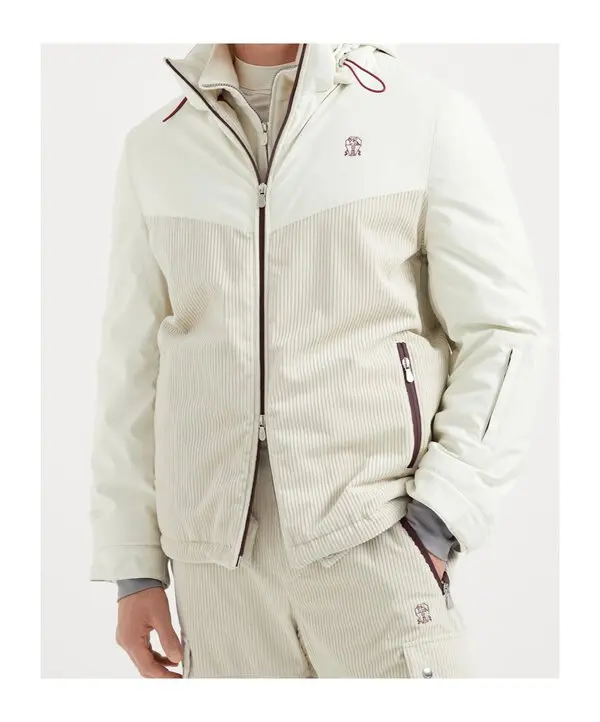 Brunello Cucinelli Padded Parka With Detachable Hood And Zipped Vents