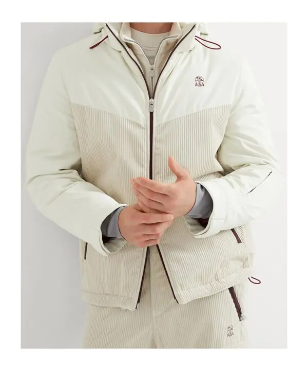 Brunello Cucinelli Padded Parka With Detachable Hood And Zipped Vents