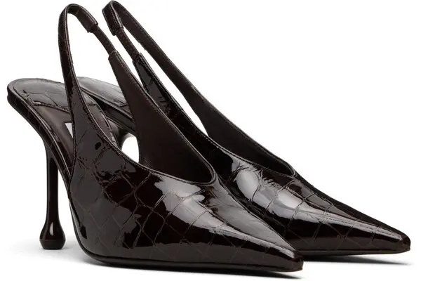 JIMMY CHOO Isa 95 Slingback Pumps - Black