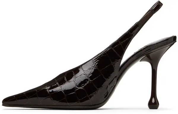 JIMMY CHOO Isa 95 Slingback Pumps - Black