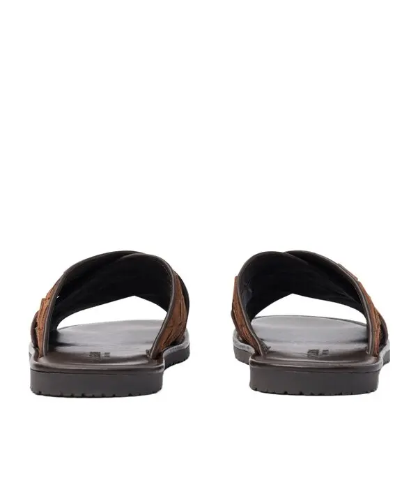 SCAROSSO Ettore Woven Sandals - Brown
