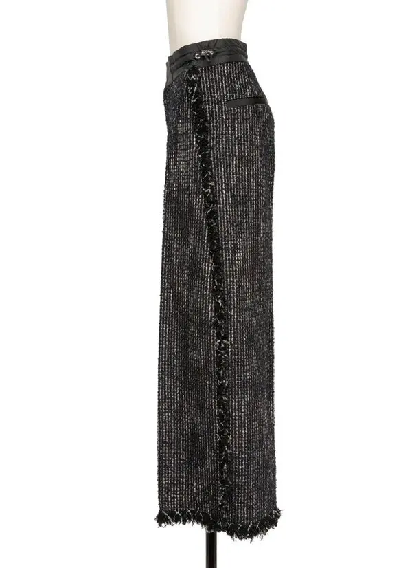 Sacai Tweed Straight Leg Trousers