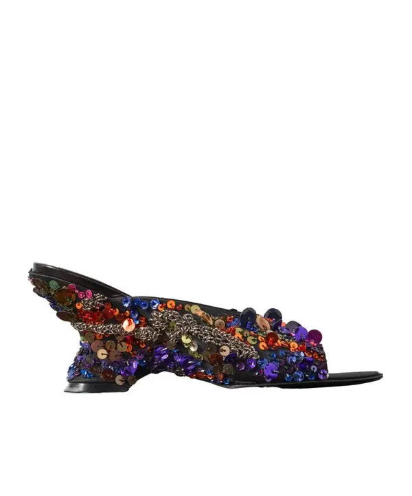 Dries Van Noten Embellished Open-toe Sandals - Multi-color