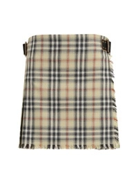Burberry Checked Frayed-edge Mini Kilt