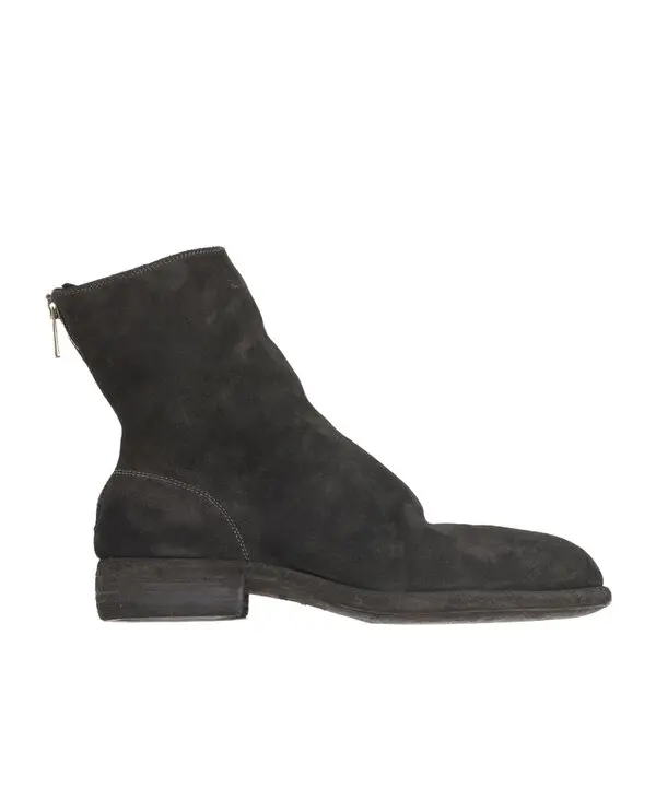 Guidi Zip Up Leather Boots - Black