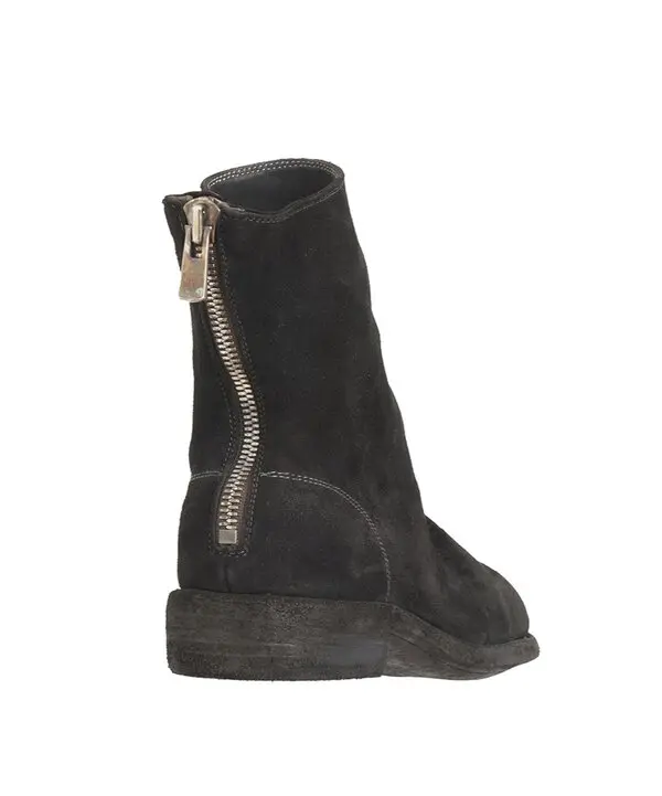 Guidi Zip Up Leather Boots - Black