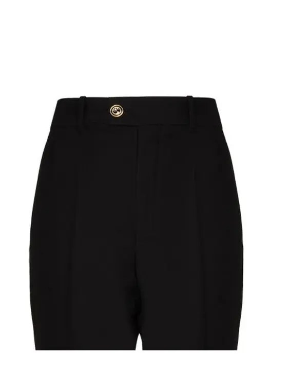 Gucci Tailored Trousers With Fly Front And Side Pockets - Black