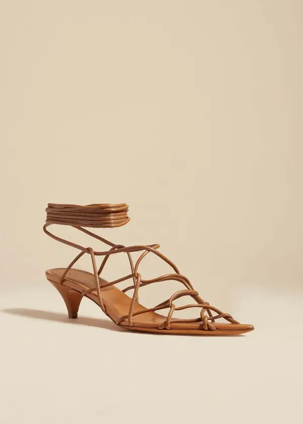 Khaite Arden High-heeled Sandals - Camel