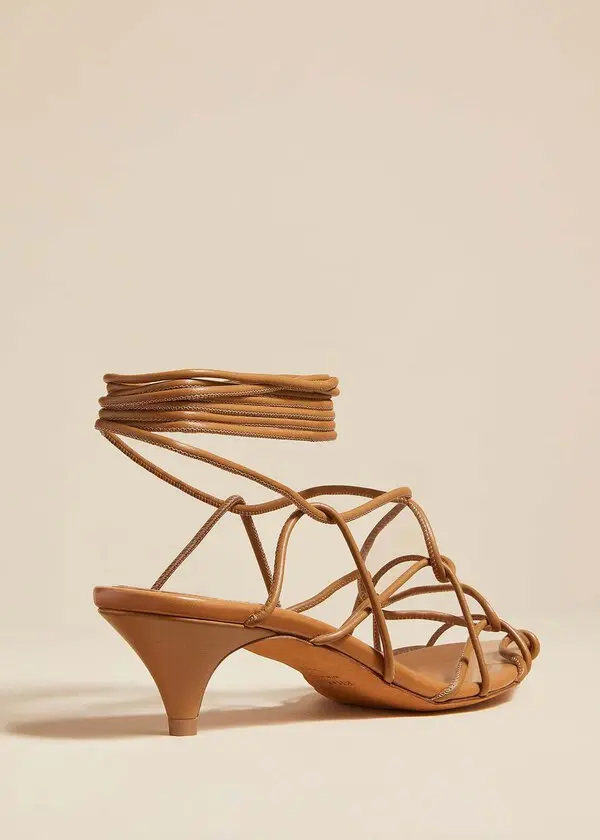 Khaite Arden High-heeled Sandals - Camel