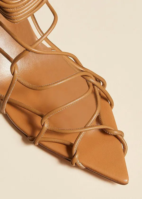 Khaite Arden High-heeled Sandals - Camel