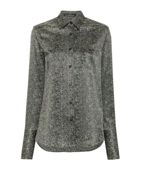 Ermanno Scervino Printed Long Sleeve Shirt