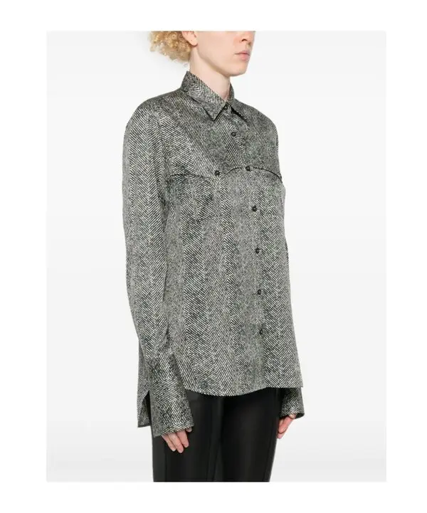 Ermanno Scervino Printed Long Sleeve Shirt