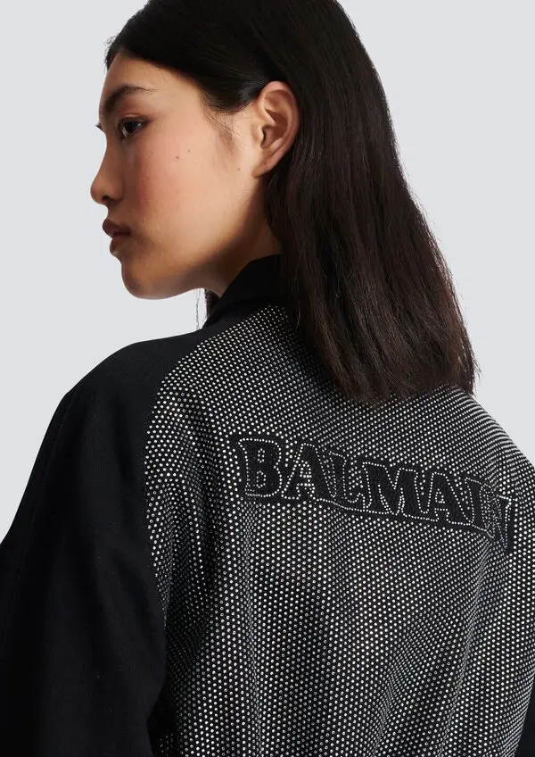 Balmain Embellished Cropped Jacket With Lion Snaps