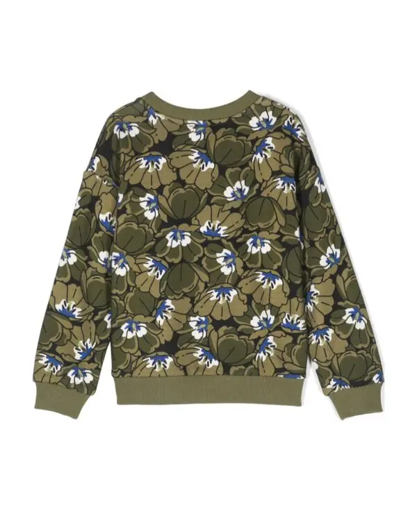 Kenzo Floral Print Cotton Sweatshirt