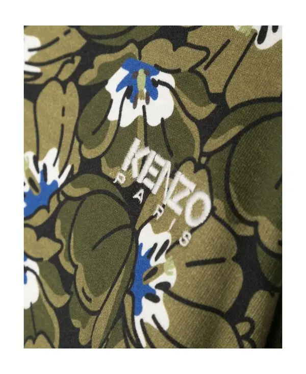 Kenzo Floral Print Cotton Sweatshirt