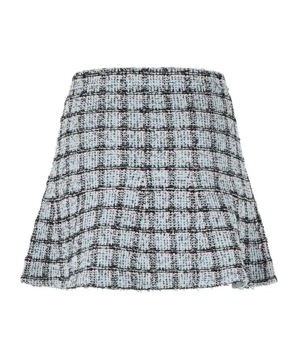 SELF-PORTRAIT Checked Mini Skirt