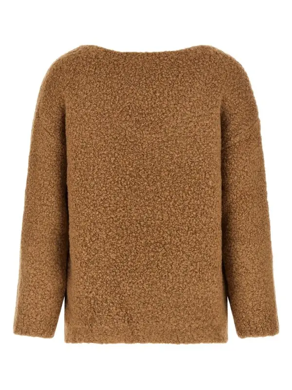 Max Mara Pantera V-neck Long-sleeve Jumper - Camel