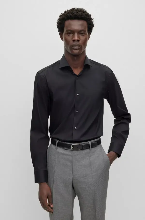 Hugo Boss Spread-collar Button -up Shirt