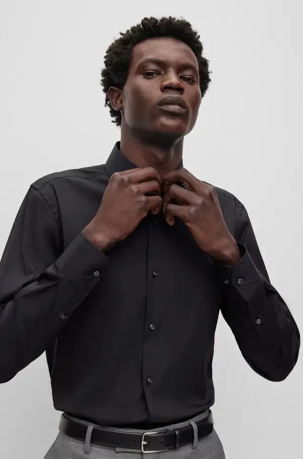 Hugo Boss Spread-collar Button -up Shirt
