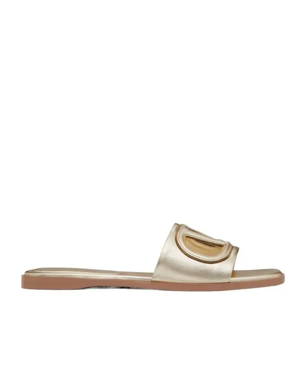 Valentino Garavani Vlogo Slide Sandals - Nude