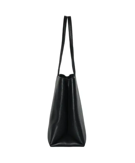 Tory Burch Double Handle Zipper Closure Handbag - Black