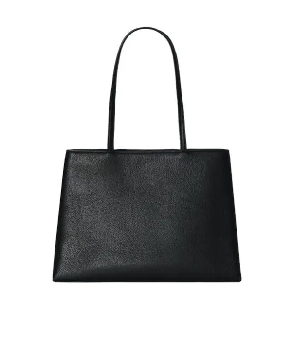 Tory Burch Double Handle Zipper Closure Handbag - Black