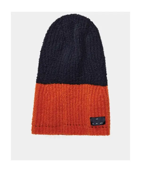 SONG FOR THE MUTE Two-toned Knitted Balaclava